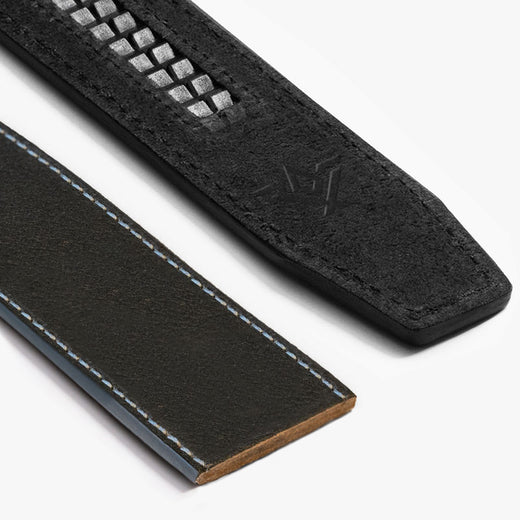 Ash Full Grain Leather Belt | Ratchet Belt without Holes Adjustable ...