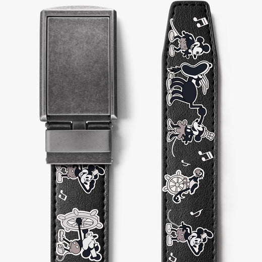 Midnight Steamboat Willie Belt | SlideBelt | Ratchet Belt without Holes ...