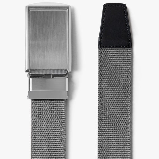 Grey Canvas Belt | Ratchet Belt without Holes Adjustable Belt Survival ...