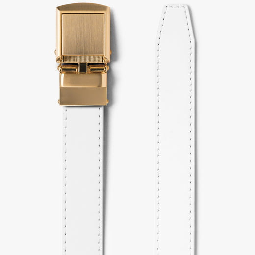 Skinny White Belt | Ratchet Belt without Holes Adjustable Belt Survival ...