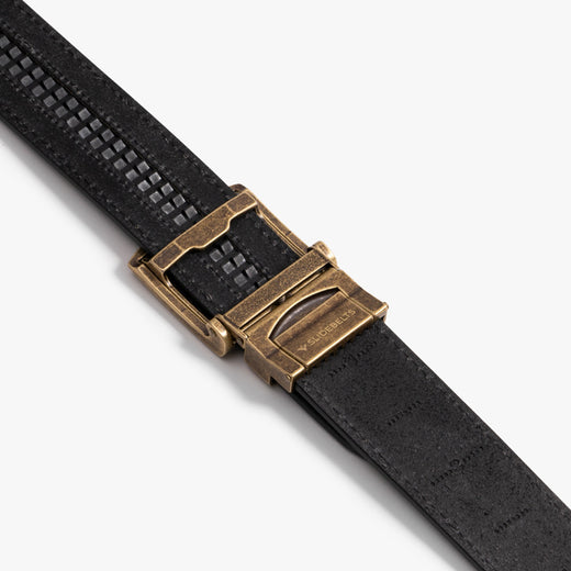 Wide Ash Full Grain Leather Belt | Ratchet Belt without Holes ...