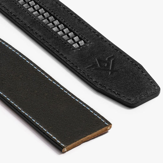 Wide Ash Full Grain Leather Belt | Ratchet Belt without Holes ...